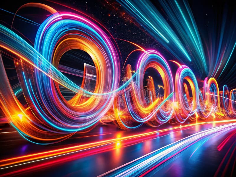 Dynamic Text Animation Futuristic Typography with Long Exposure Light ...