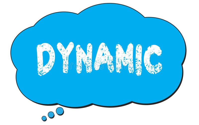 DYNAMIC Text Written on Orange Grungy Round Stamp Stock Illustration ...