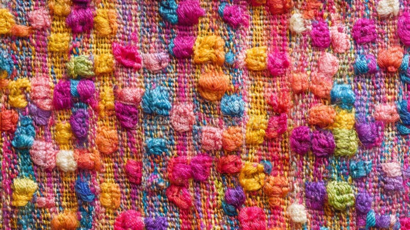 Dynamic Textile Pattern with Multicolored Fabric Stripes Interlocking ...