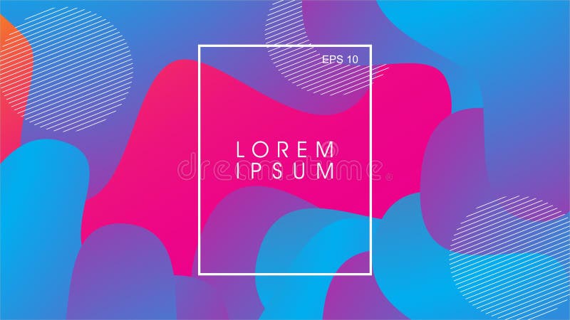 Dynamic Texture Background with Fluid Shapes Modern Concept. Stock ...