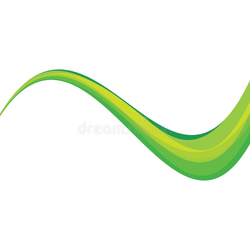 Green swoosh background stock illustration. Illustration of abstract ...