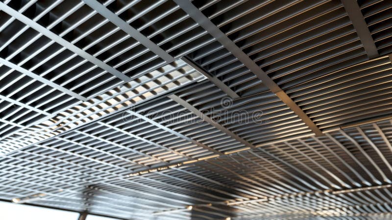 Dynamic Texture the Interlocking Metal Bars of the Grating Create a ...