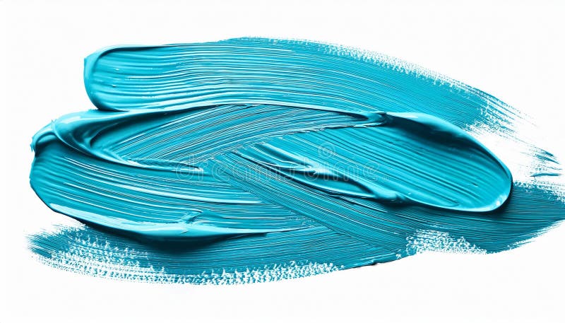 Dynamic Textured Brushstroke Effect Created by Vibrant Turquoise ...