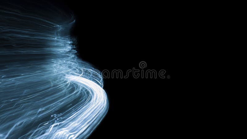 Dynamic Thin Blue and White Light Lines Stock Image - Image of power ...