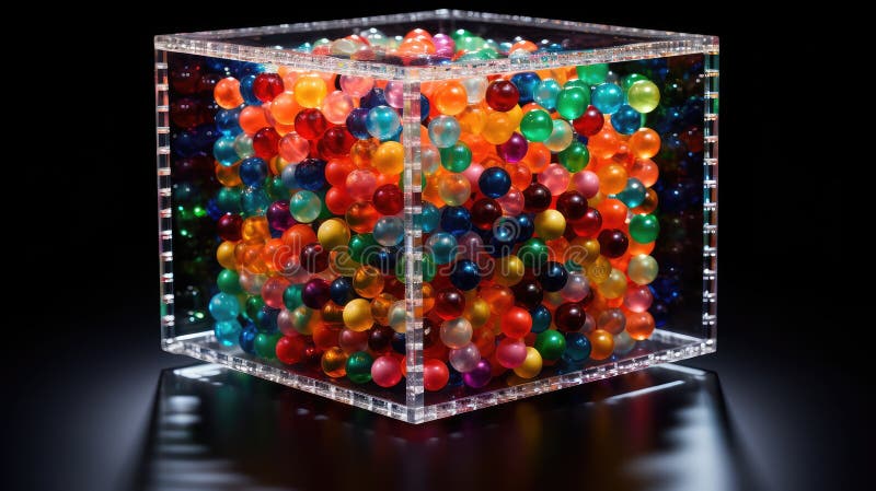 Dynamic Three-dimensional Box Stock Illustration - Illustration of cube ...