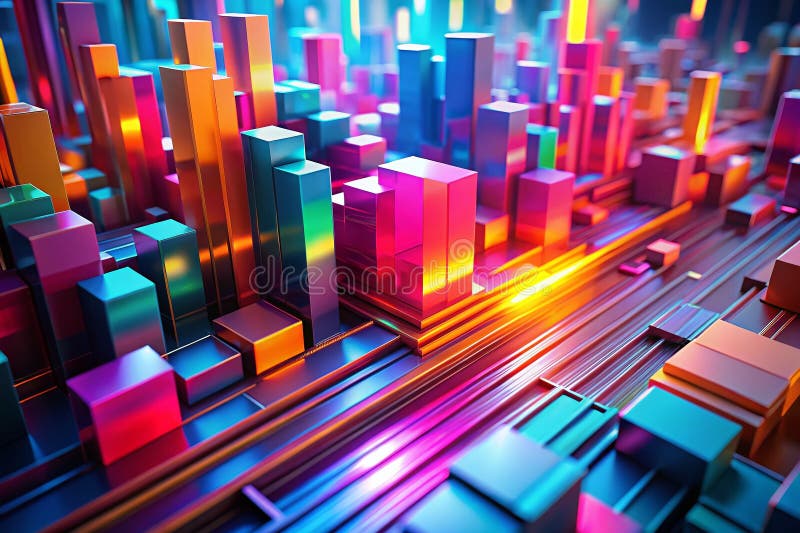 Dynamic TiltShift 3D Animation Exploring Geometric Shapes in Motion ...