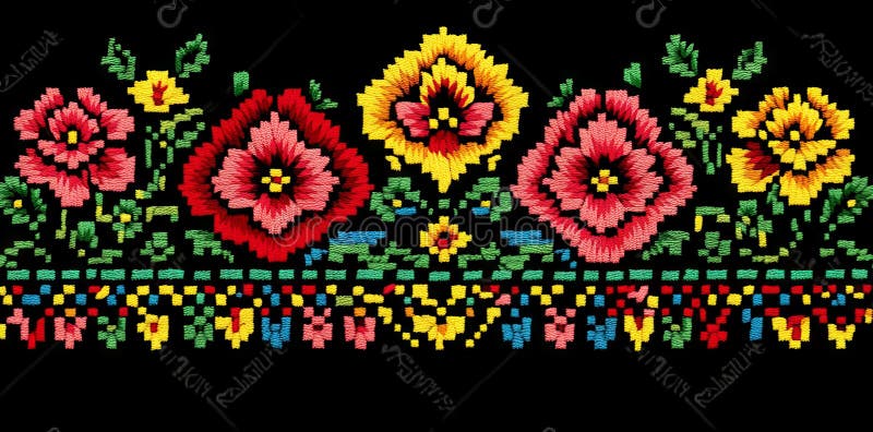 A Dynamic Traditional Filipino Textile Design with Geometric Patterns ...