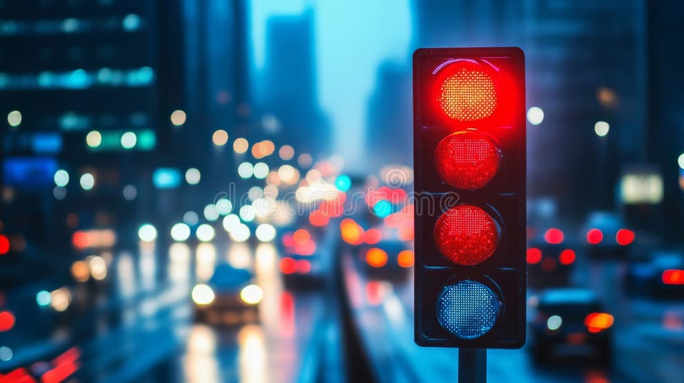 Dynamic Traffic Light Management in Smart Cities Using IoT Stock Image ...