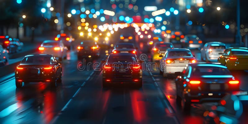 Dynamic Traffic Scene: Fast-Moving Lights Background, Background with ...