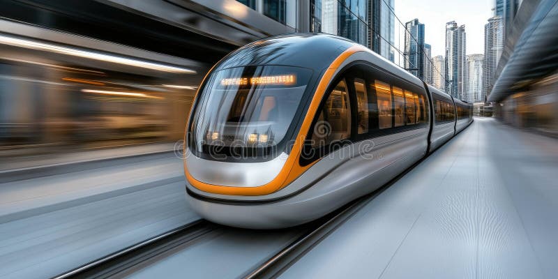 Dynamic Train Image: High-speed Motion, Modern Design, Sleek Structure ...