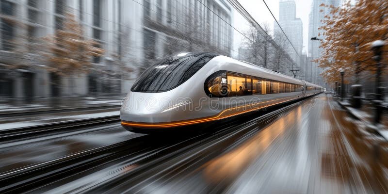 Dynamic Train Image: High-speed Motion, Modern Design, Sleek Structure ...