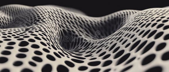 Dynamic Transformation Of Abstract Geometric Patterns Creating Visual