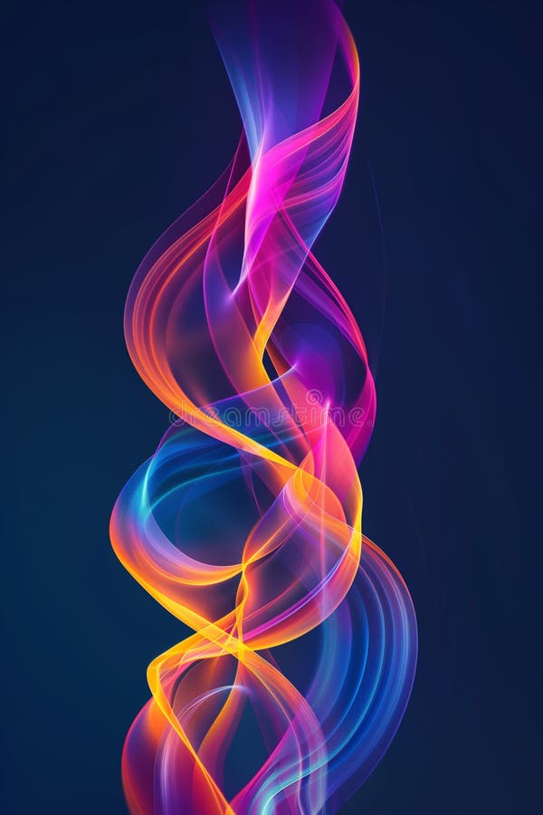 Vibrant Neon Gradient Abstract Background with Geometric Triangles and ...