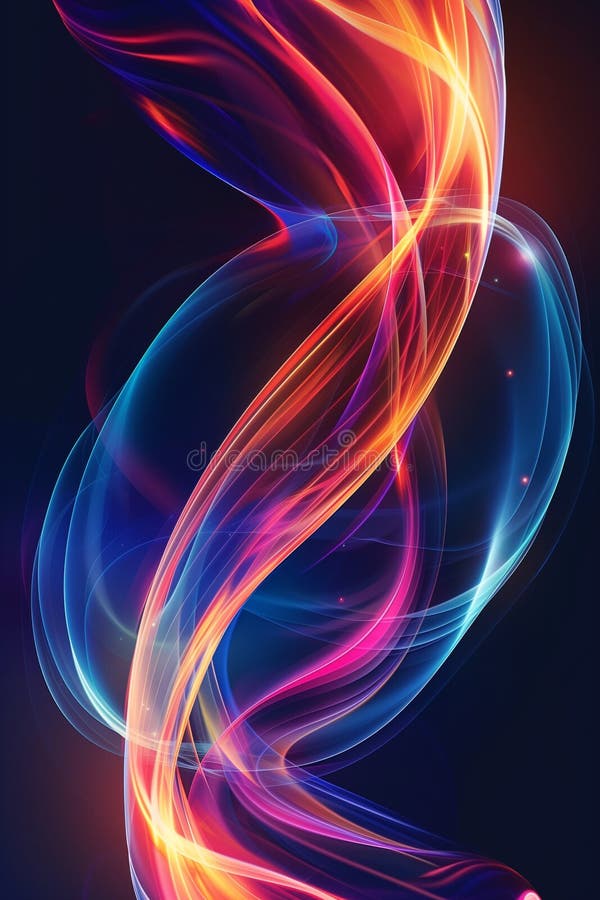 Vibrant Neon Gradient Abstract Background with Geometric Triangles and ...