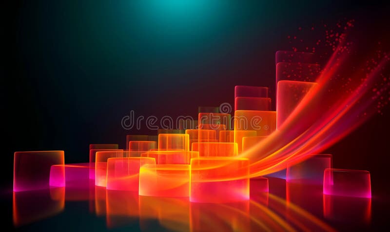 Dynamic Trendy Background. Copy Space Visual Backgrounds of Three ...