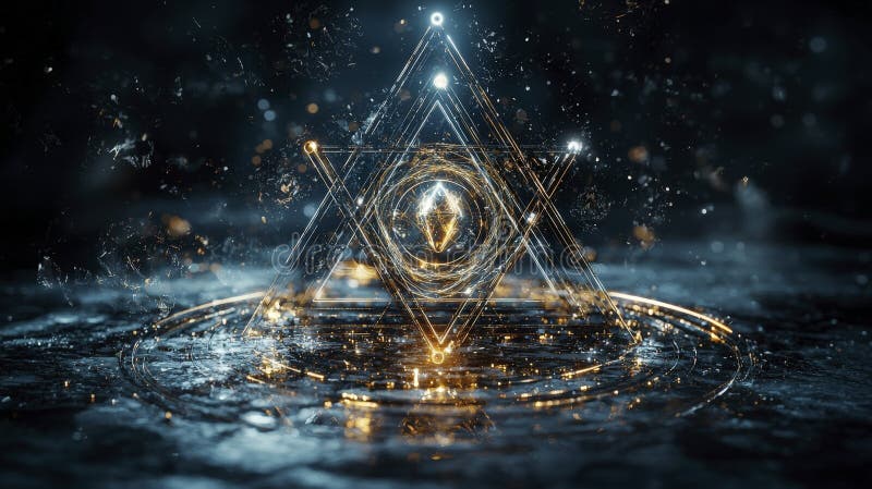 Dynamic Triangles and Circles in Rhythmic Alignment Over Water Surface ...