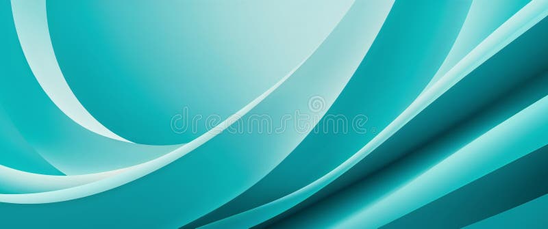 Dynamic Turquoise Abstract Background with Smooth Curves Stock Photo ...