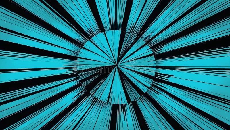 A Dynamic Turquoise Blue Abstract Background with a Radial Burst Effect ...
