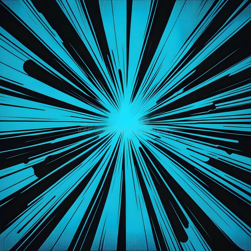 A Dynamic Turquoise Blue Abstract Background with a Radial Burst Effect ...