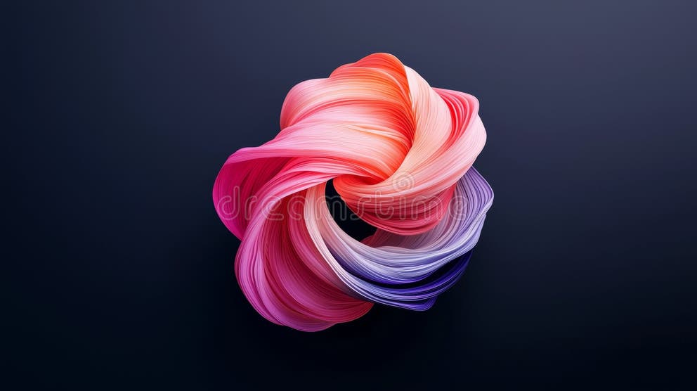 A Dynamic, Twirling Design Showcasing Gradients of Red, Red, and Blue ...