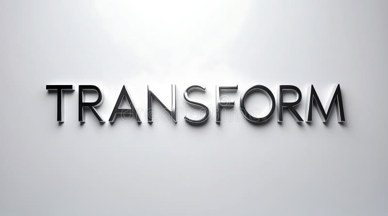 Dynamic Typography Featuring the Word Transform Against a Minimal ...