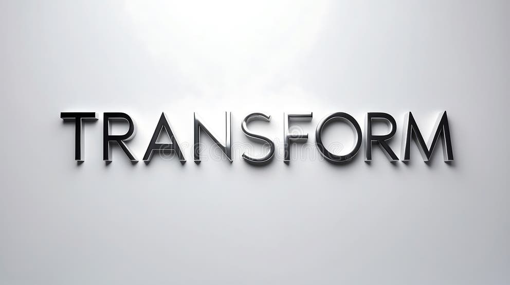 Dynamic Typography Featuring the Word Transform Against a Minimal ...