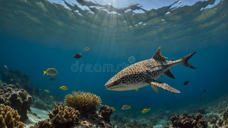 Acanthodii Hunting Small Marine Creatures, Its Spiny Body and Sharp ...