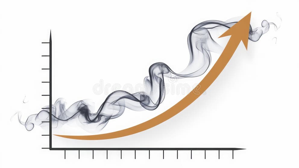 Dynamic Upward Trend Represented by Flowing Smoke on a Graph ...