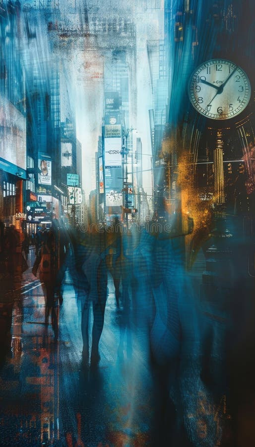 Dynamic Urban Scene Capturing the Essence of Time Passing with Blurred ...