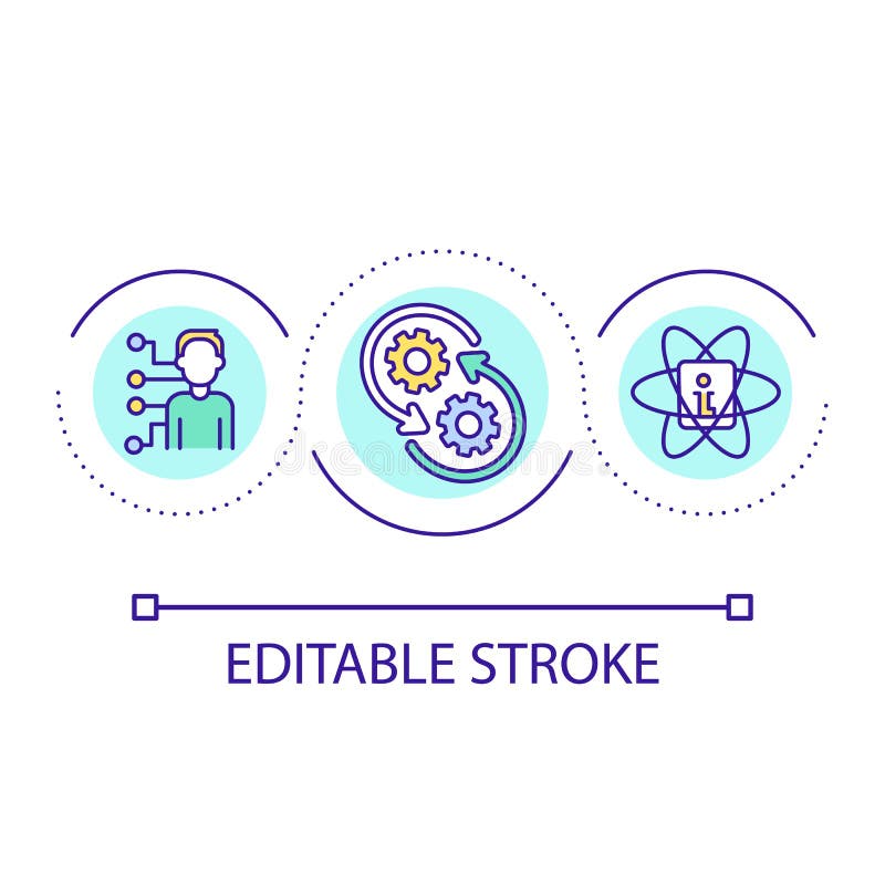 Dynamic User Modeling Loop Concept Icon Stock Vector - Illustration of ...