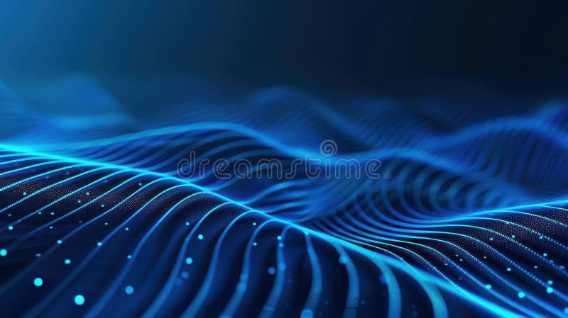 Dynamic Vector Background with Abstract Wave Dots Line Design for ...