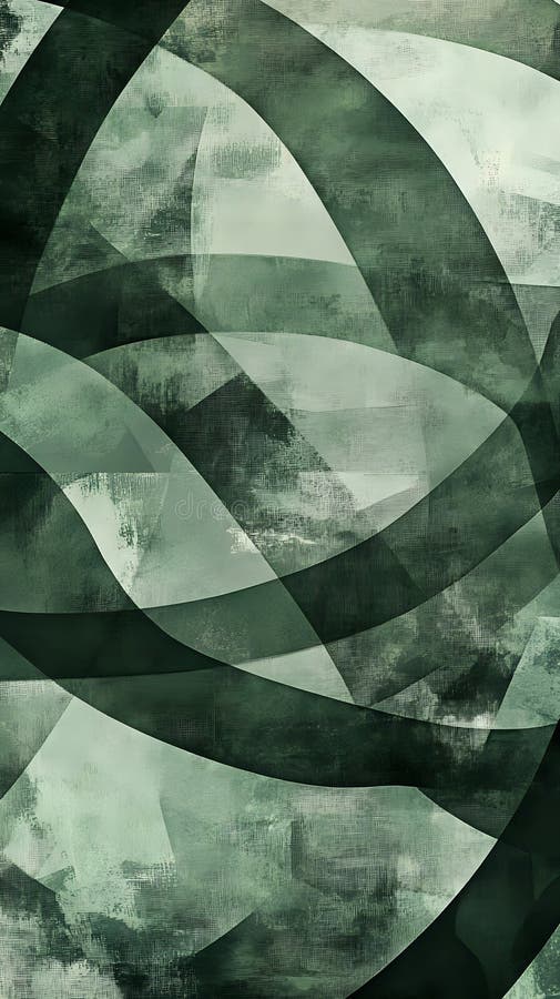 Dynamic Vector Background Showcasing Interlocking Army Green Shapes ...