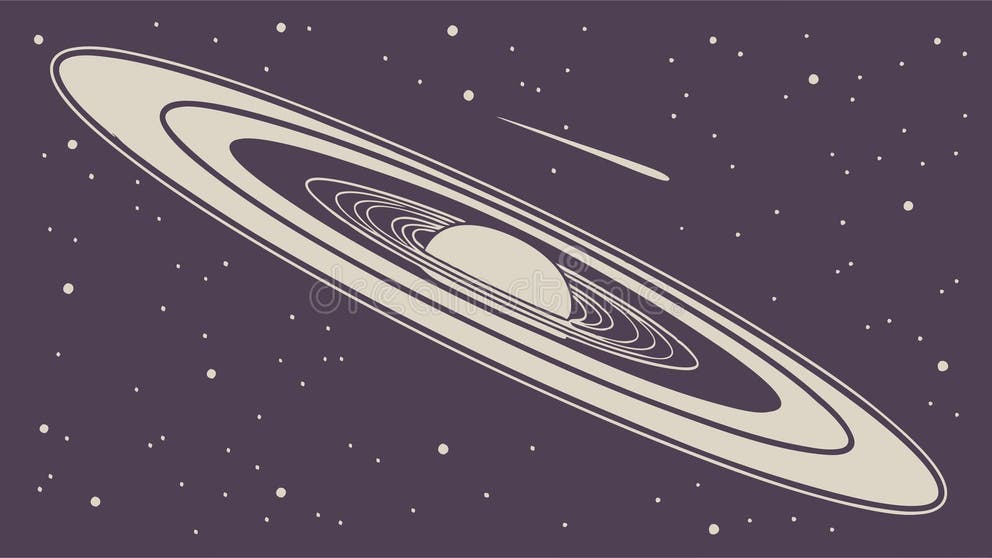 Comet Tail with Stars and Space Dust Vector Design Generative AI Stock ...