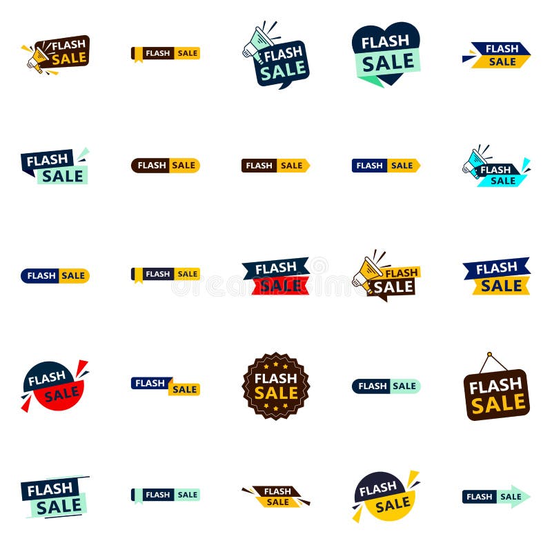 25 Dynamic Vector Designs in the Flash Sale Pack Perfect for Branding ...