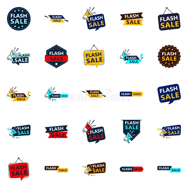 25 Dynamic Vector Designs in the Flash Sale Pack Perfect for Product ...