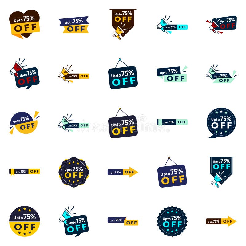 25 Dynamic Vector Designs in the Up To 70 Off Pack Perfect for Discount ...