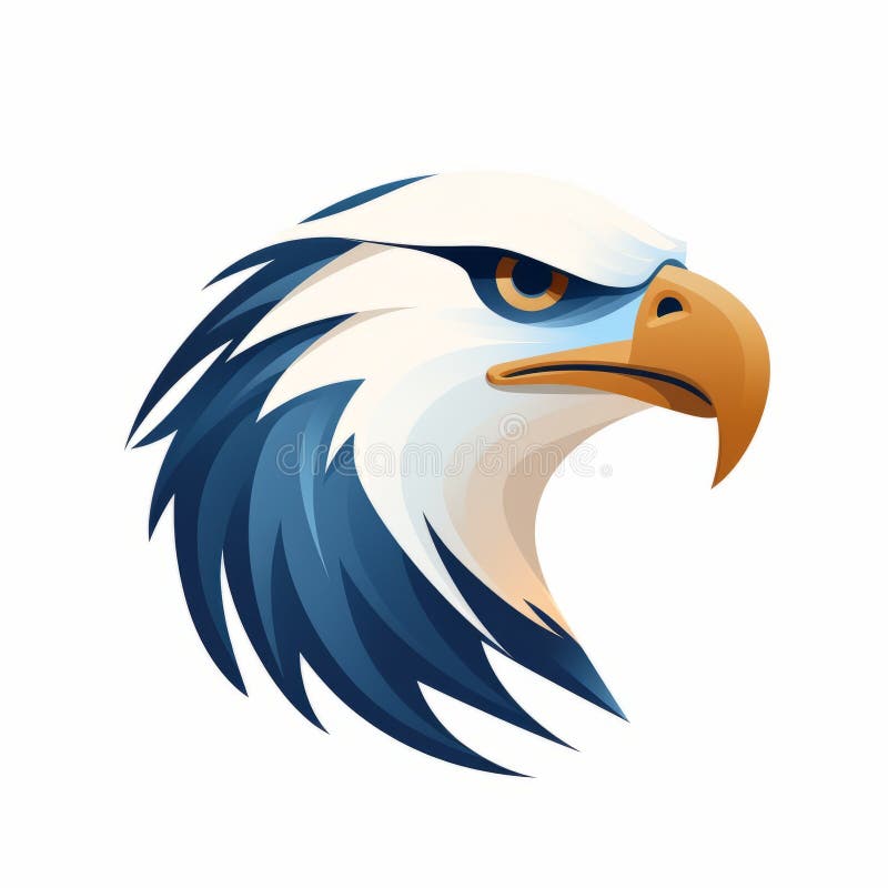 Dynamic Vector Eagle Head Icon in Hyper-realistic Style Stock ...