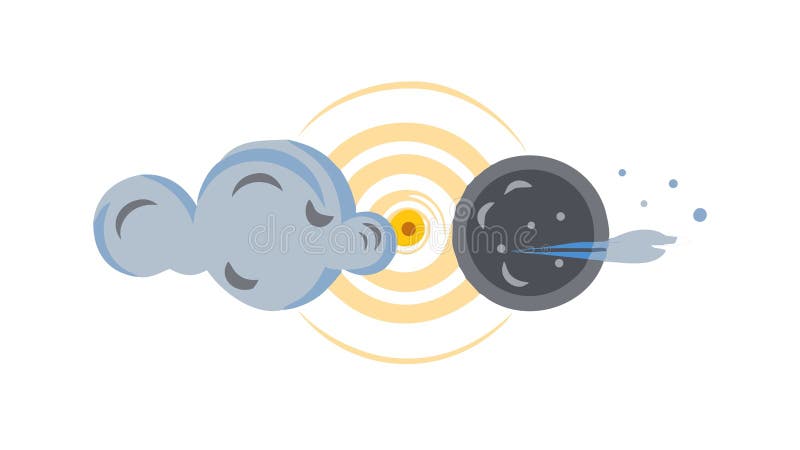 Meteorite Impact, Cosmic Collision, Vector Design Generative AI Stock ...