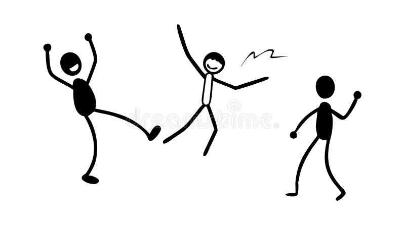 People Dancing and Celebrating Icon Vector Illustration, Vector Design ...
