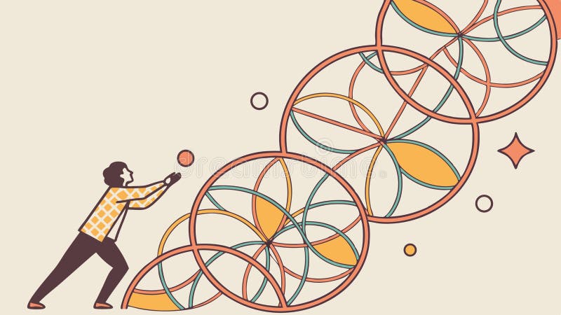 Person Juggling Spheres Vector, Skill and Balance Challenge, Vector ...