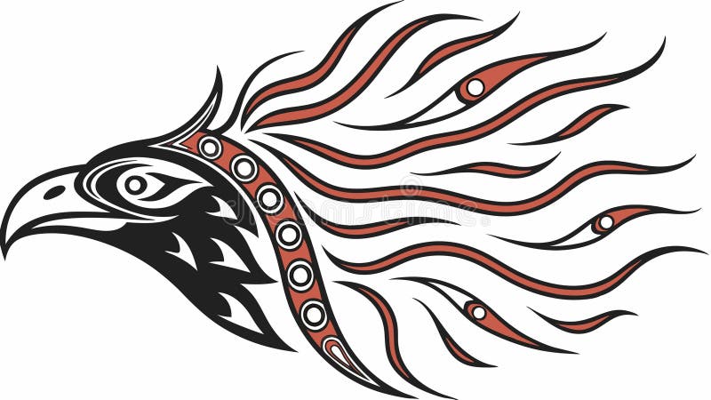 Artistic Eagle Head, Stylized Bird of Prey, Vector Design Generative AI ...