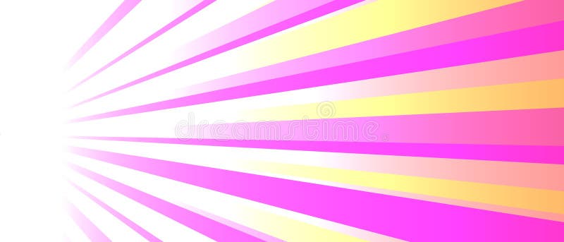Dynamic Vector Illustration of a Sunburst with Pink, Yellow, and White ...