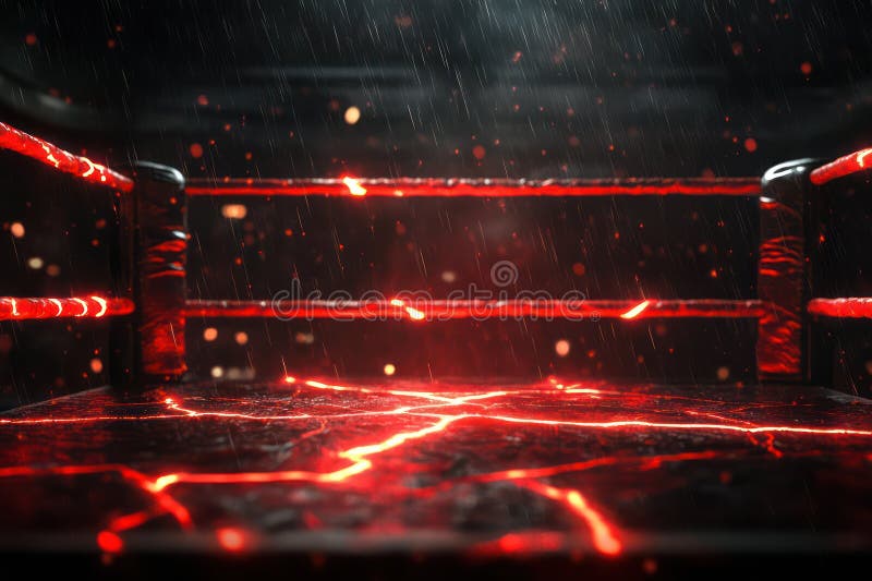 Dynamic Versus MMA Competition Background Stock Illustration ...