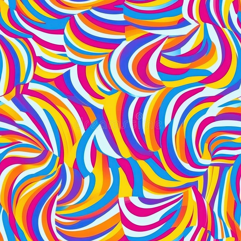 Vibrant Abstract Pattern with Flowing Colorful Lines Stock Image ...