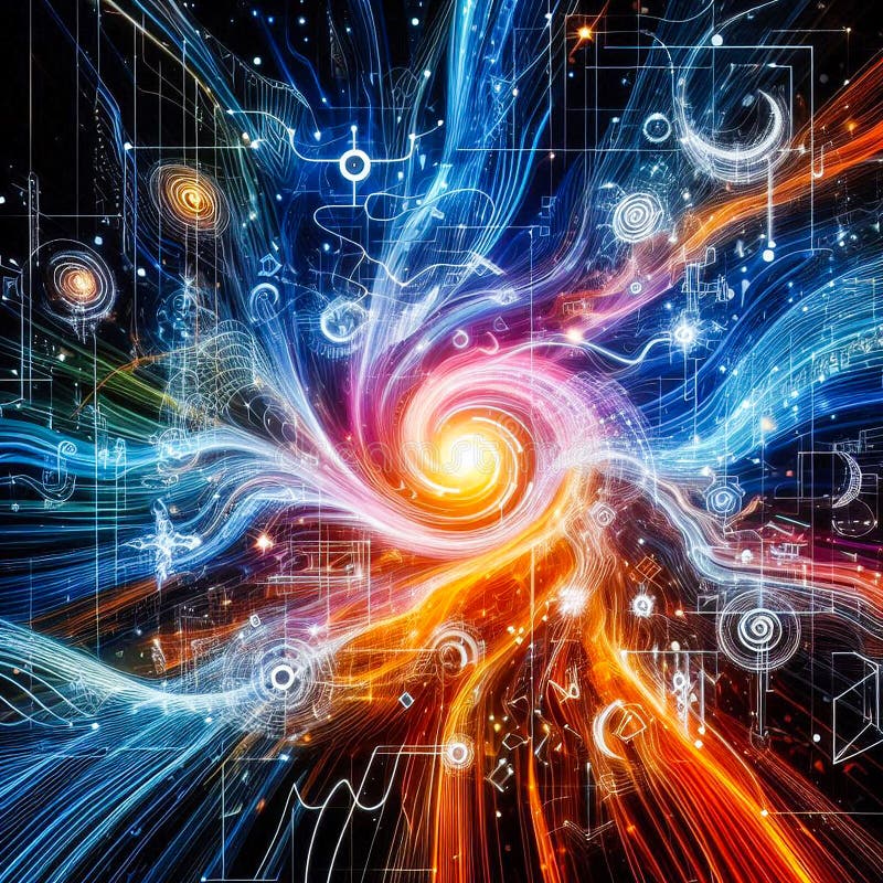 Geometric Fusion, Abstract Colorful Background 03 Stock Illustration ...