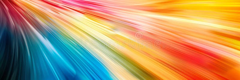 Dynamic Vibrant Abstract Background with Rainbow Colored Light Streaks ...