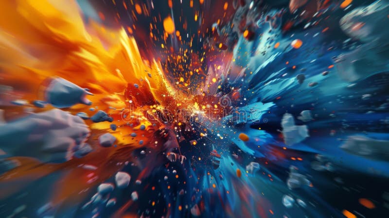 Dynamic and Vibrant Abstract Explosions Capture the Eye and Imaginatio ...