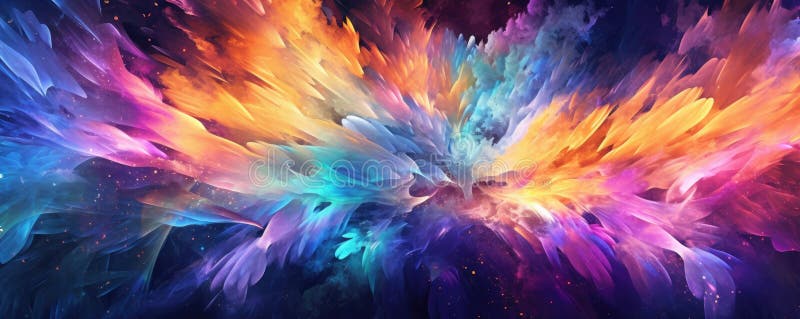 Dynamic and Vibrant Background with Abstract Explosions of Color ...
