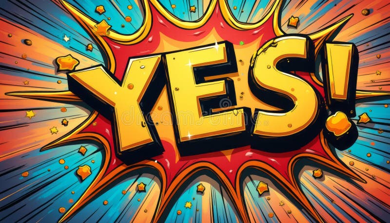Bold Yes Vibrant Comic Style Stock Photos - Free & Royalty-Free Stock ...