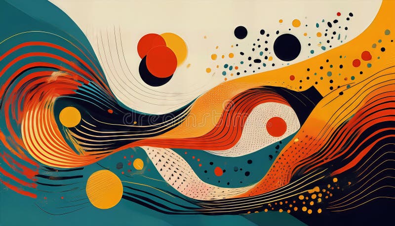 Dynamic Vibrant Geometric Abstraction, Striking a Balance between Bold ...